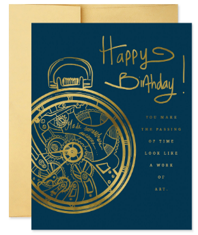Pocket Watch - Birthday Card – My Favorite - Taking a break from online ...
